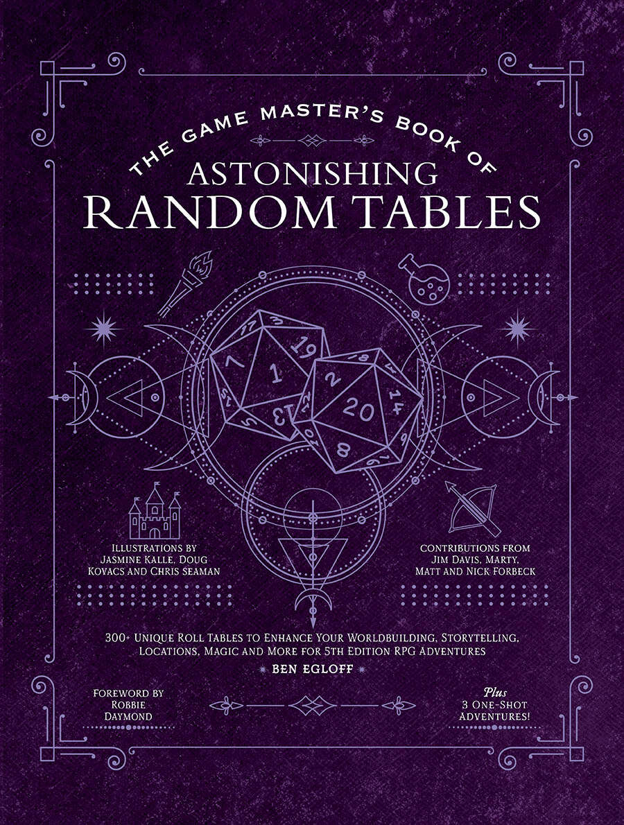 The Game Master's Book of Astonishing Random Tables - RPG Tabletop Games